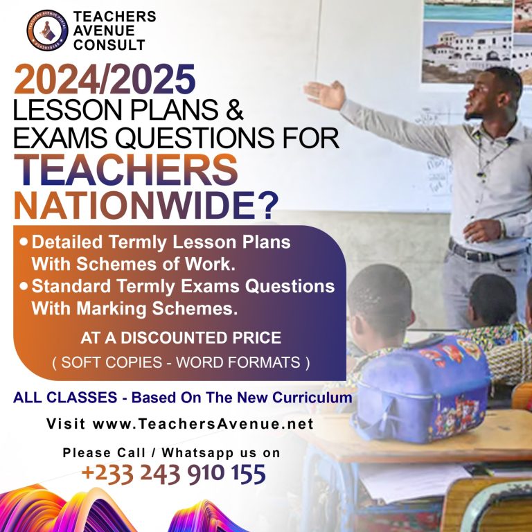 Download 2024-2025 First Term Lesson Plans For Basic 8 - TeachersAvenue.net